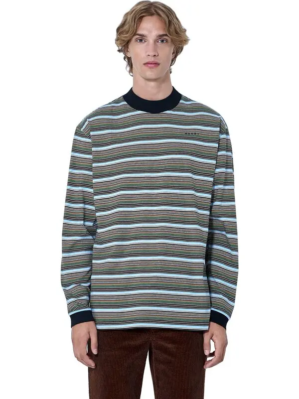 Marni Striped Long Sleeve T-shirt - Blue