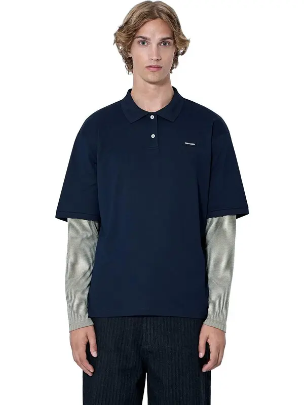 Miu Miu Buttoned Polo Shirt - Blue