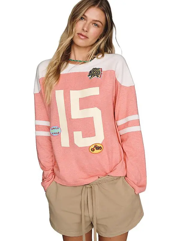 MOTHER The Long-sleeve Outfielder Shirt Top - See Ya