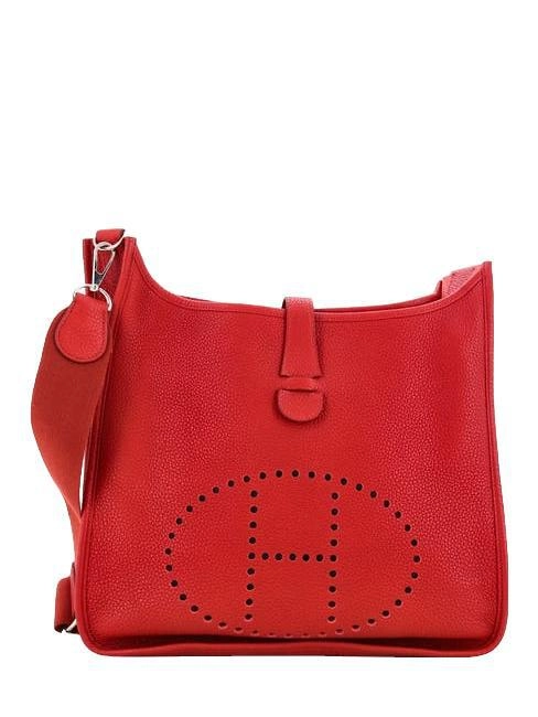 Hermès Evelyne Bag Gen Iii Clemence Gm - Red
