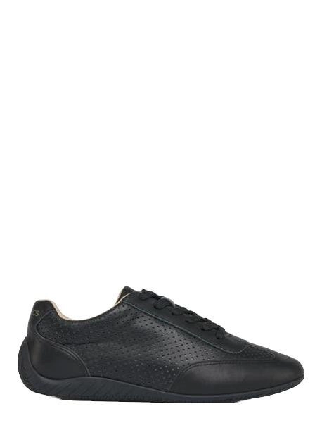 J/SLIDES NYC Mary Perforated Leather Sneakers - Black