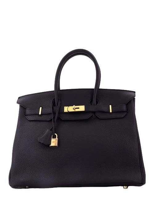 Hermès Birkin Handbag Togo With Gold Hardware 35 - Black