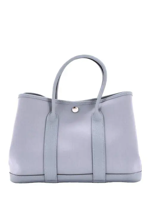 Hermès Garden Party Tote Toile And Leather 30 - Grey