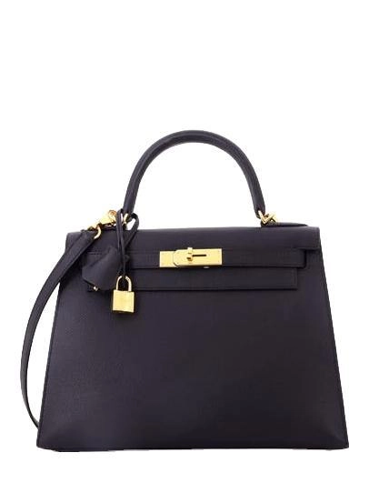 Hermès Kelly Handbag Epsom With Gold Hardware 28 - Black