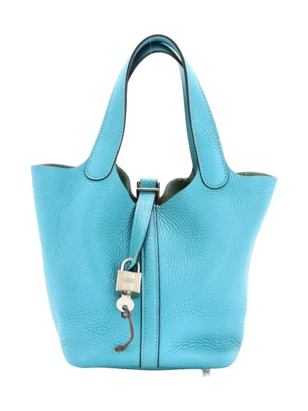 Hermès Picotin Lock Bag Clemence Pm - Blue