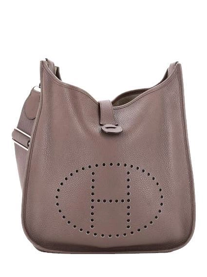 Hermès Evelyne Bag Gen Iii Clemence Gm - Grey