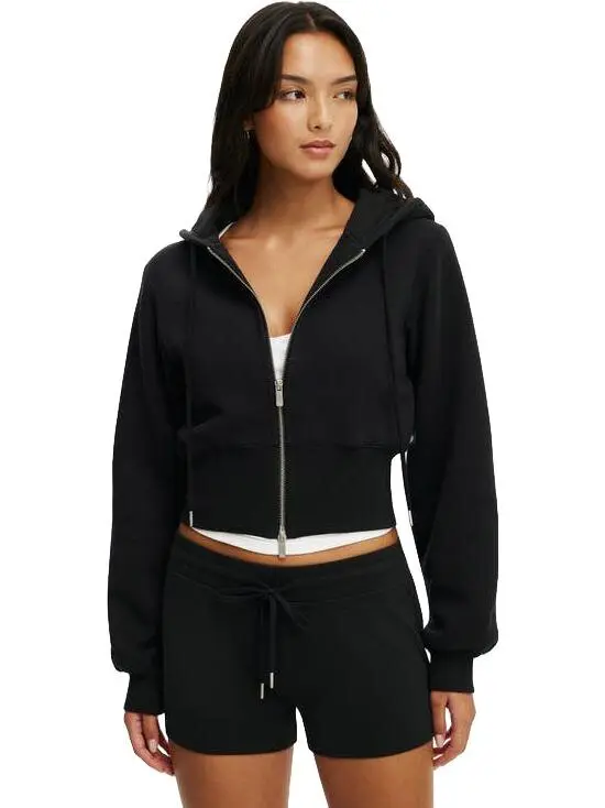 Cotton:on Sculpt Fleece Mini Short - Black