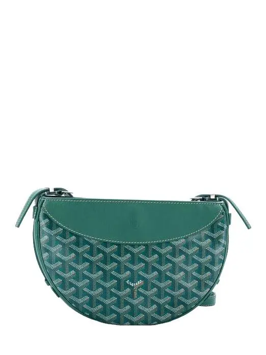 Goyard Hirondelle Shoulder Bag Coated Canvas And Leather - Green