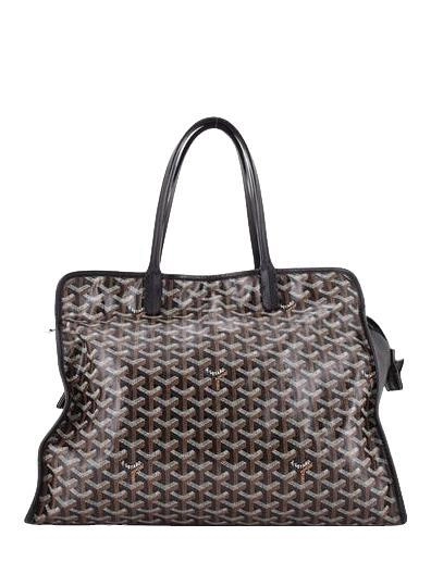 Goyard Hardy Pet Carrier Coated Canvas Pm - Black