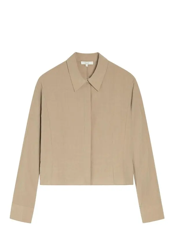 Vince Woven Shirt - Beige