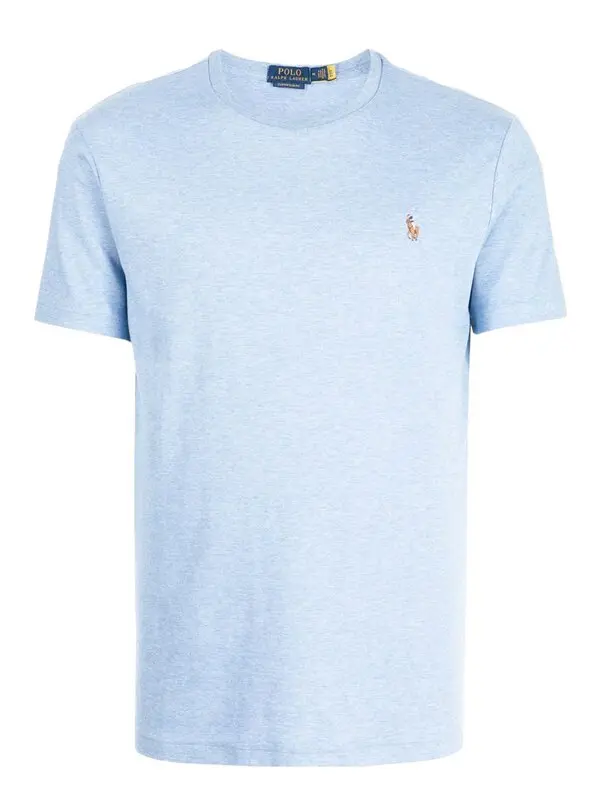 Polo Ralph Lauren Pony-embroidered Crewneck T-shirt - Blue