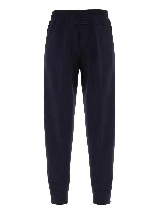 Zegna Drawstring Tapered-leg Trousers - Navy