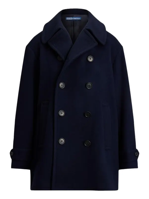 Polo Ralph Lauren Double-breasted Wool Peacoat - Black