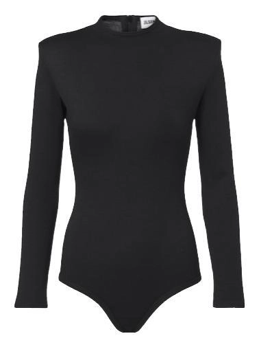 JIL SANDER Wool Bodysuit - Black