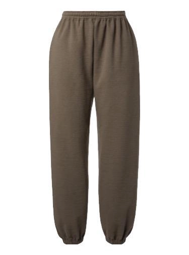 Magda Butrym Cotton-blend Sweatpants With Elasticated Waist And Cuffs - Grey