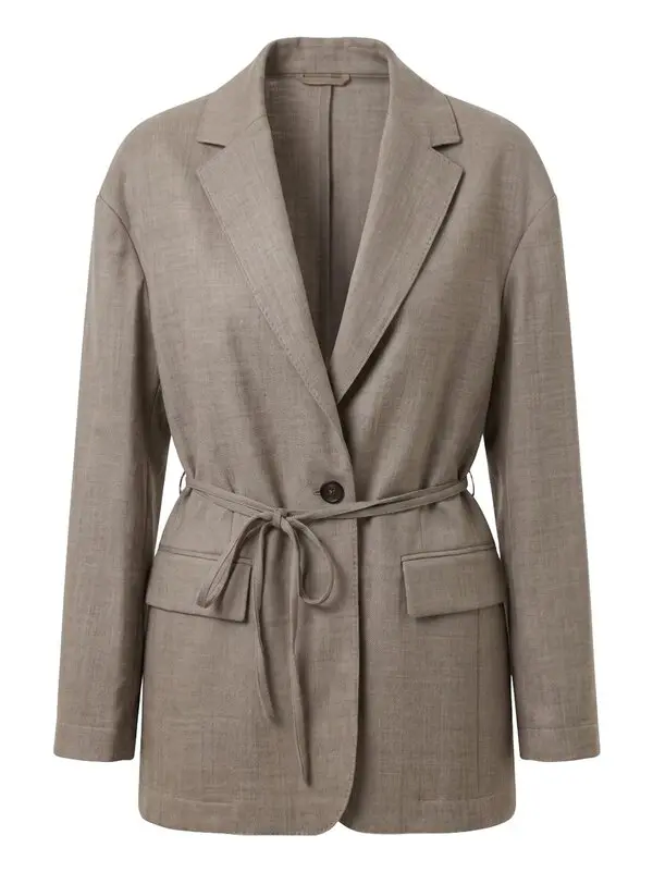 Brunello Cucinelli Long-sleeve Blazer - Gray
