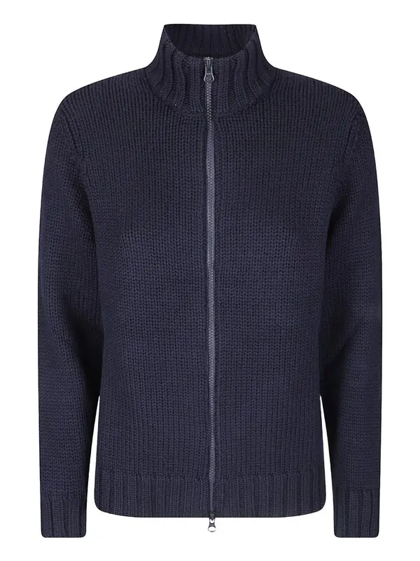Labo.art Monte Zip-up Cardigan - Black