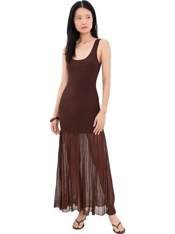 Astr The Label Glena Maxi Dress - Brown