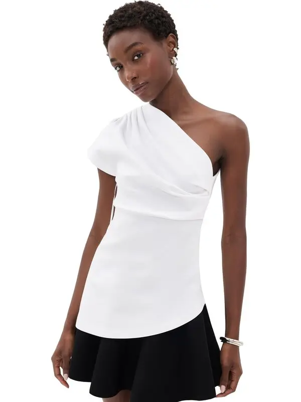 THE GARMENT Glam Asymmetric Tee - Ecru