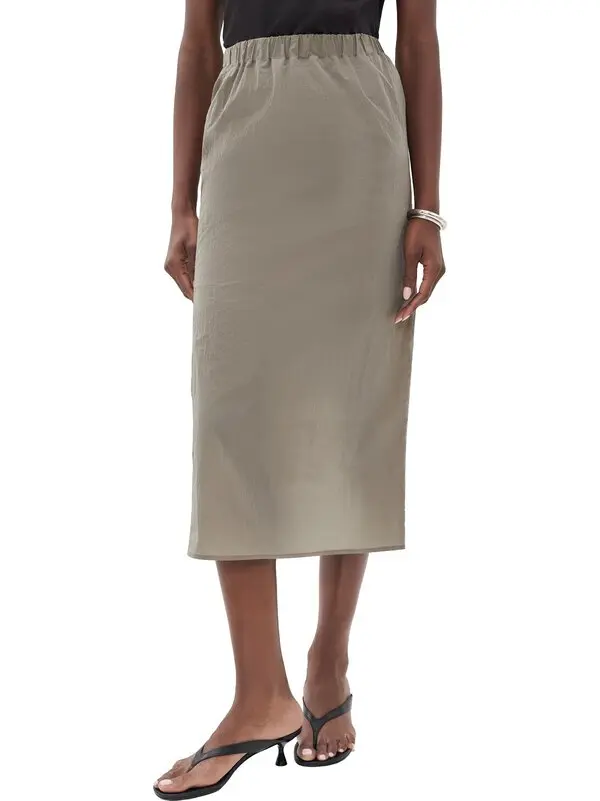 MEIMEIJ Nylon Long Skirt - Tea