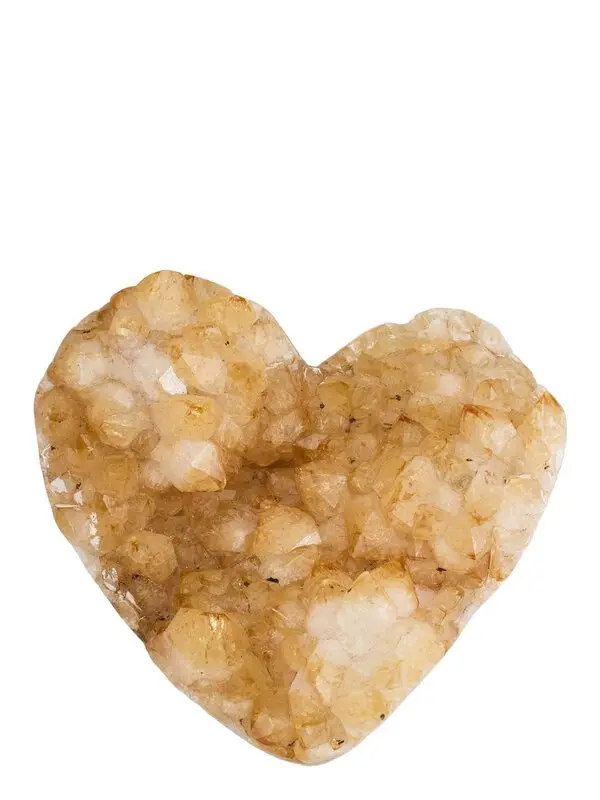 Jia Jia Medium Heart Crystal - Citrine