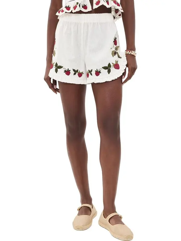 Sea Bindi Strawberry Shorts - Cream