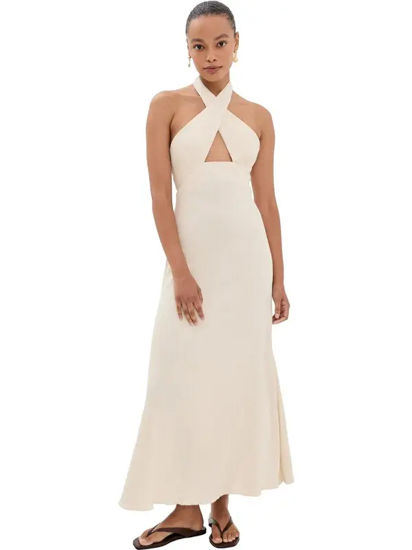 Johanna Ortiz Light Heart Ankle Dress - Ecru