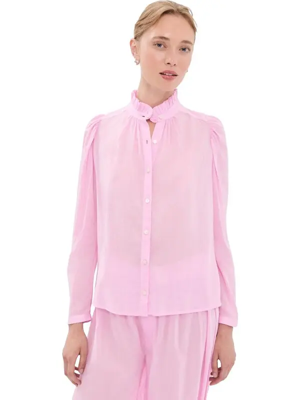 Alix Of Bohemia Artemis Button-down Shirt - Light Pink