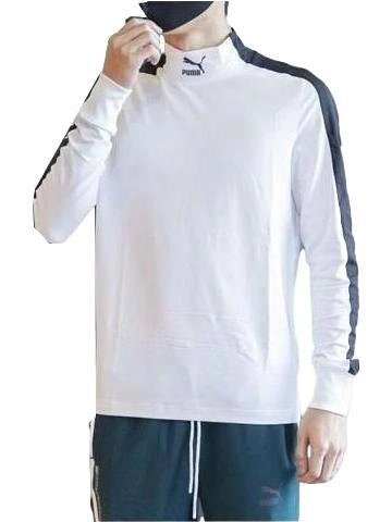 PUMA Mock Neck Sportfits Long Sleeve Top - White