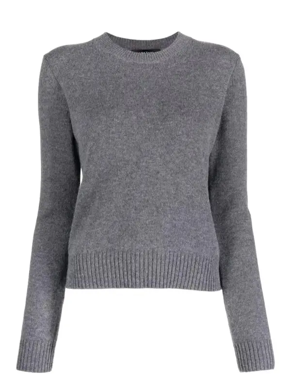 LISA YANG Long-sleeved Crew Neck Sweater - Grey