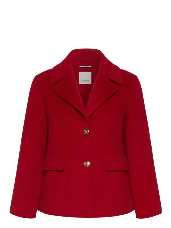 Max Mara Sissy Button-up Coat - Red