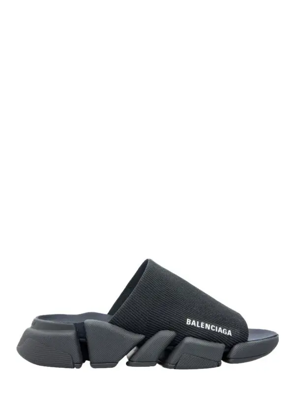 Balenciaga Speed 2.0 Recycled Knit Slide - Black
