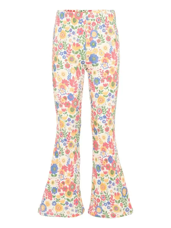 Stella McCartney Floral Print Flared Trousers - Multicolor