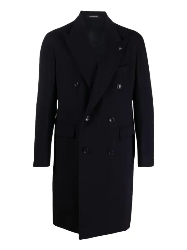 Tagliatore Long-sleeved Coat - Black