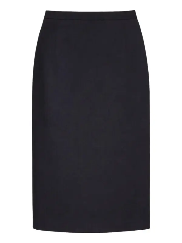 Max Mara Wool Stretch Skirt - Black
