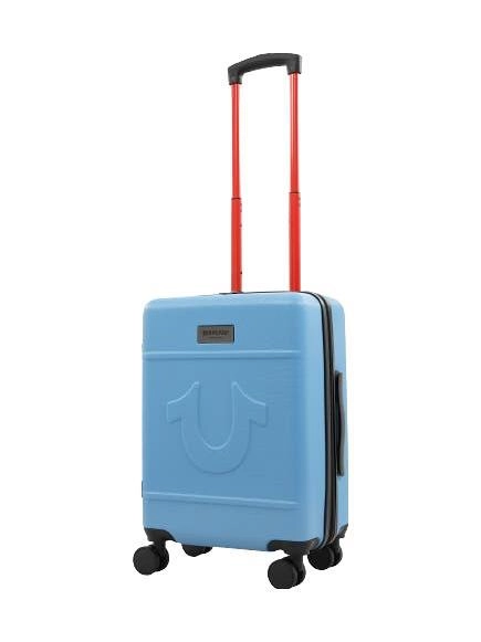 True Religion Molded U Hardside Carry-on Spinner Luggage - Blue