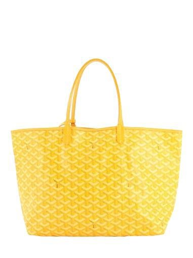Goyard Saint Louis Tote Coated Canvas Pm - Yellow