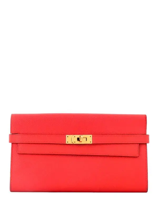 Hermès Kelly Wallet Epsom Long - Red