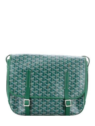 Goyard Belvedere Messenger Bag Coated Canvas Gm - Green