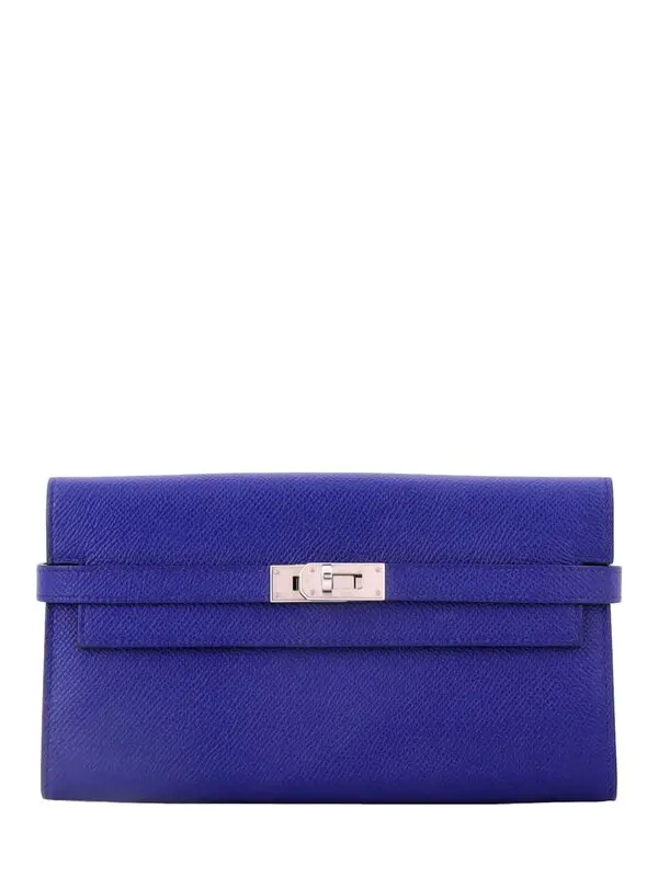 Hermès Kelly Wallet Epsom Long - Blue