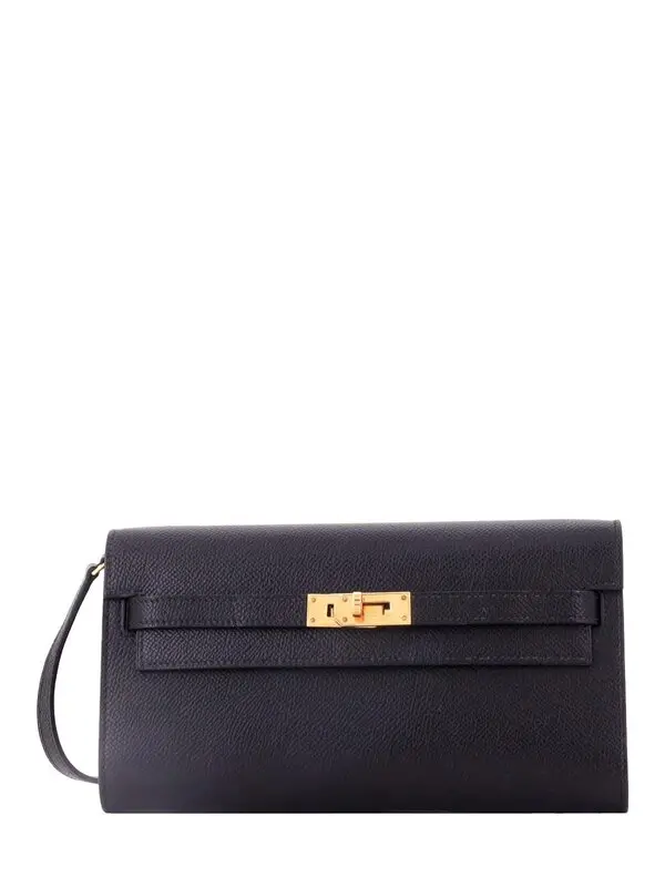 Hermès Kelly To Go Wallet Epsom - Black