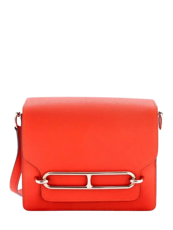 Hermès Roulis Bag Evercolor 18 - Red
