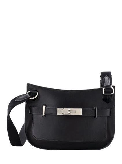 Hermès Jypsiere Bag Evergrain Mini - Black