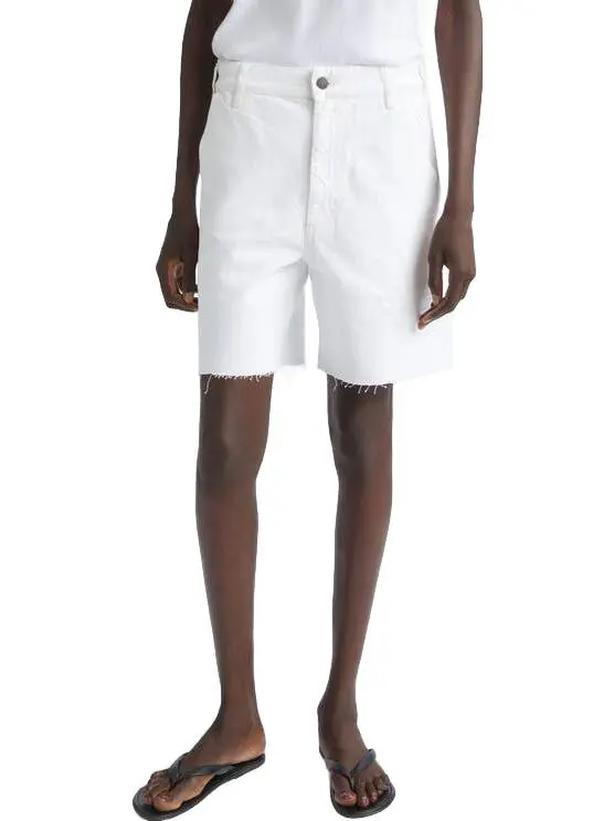 KALLMEYER Ellis Cutoff Denim Skate Shorts - Talc