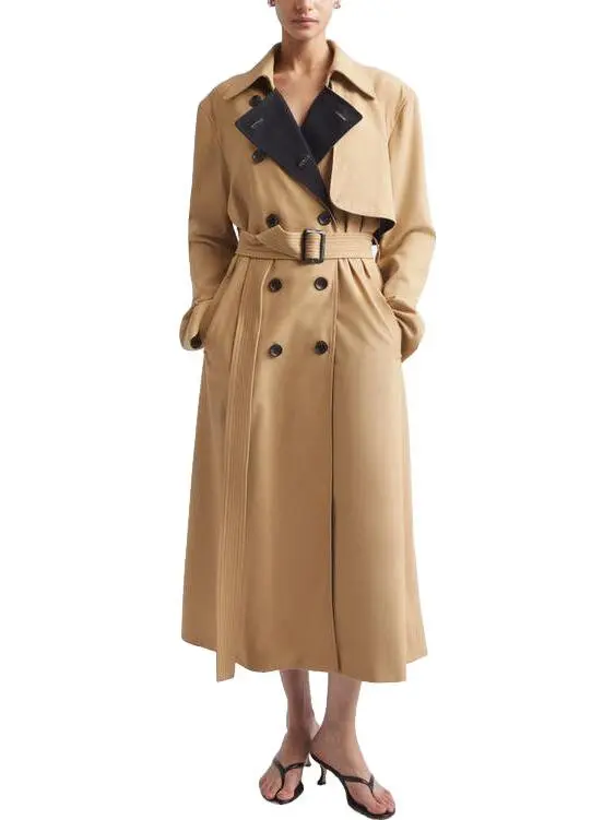 Maria Mcmanus Double Face Organic Cotton Twill Trench Coat - Honey