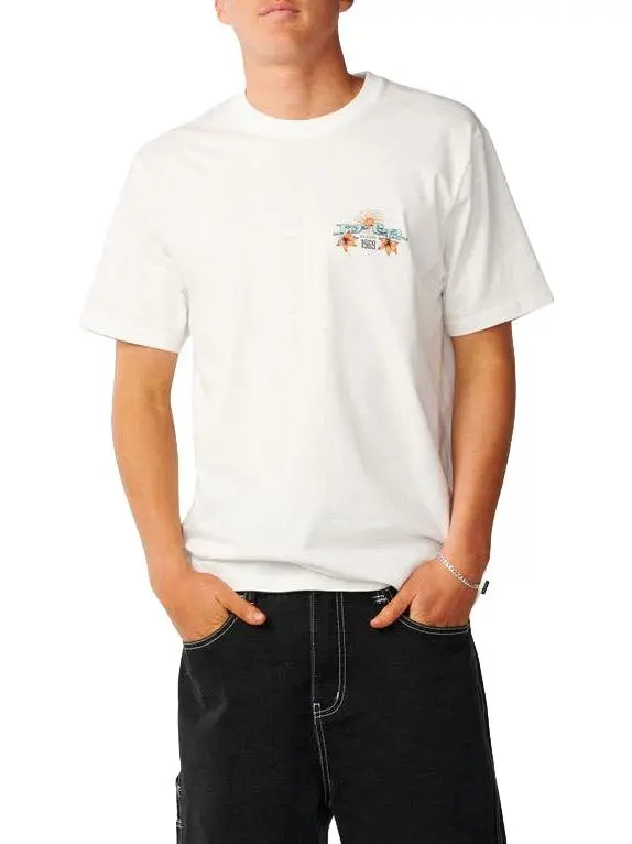 Rip Curl Hazed & Tubed Graphic T-shirt - Bone