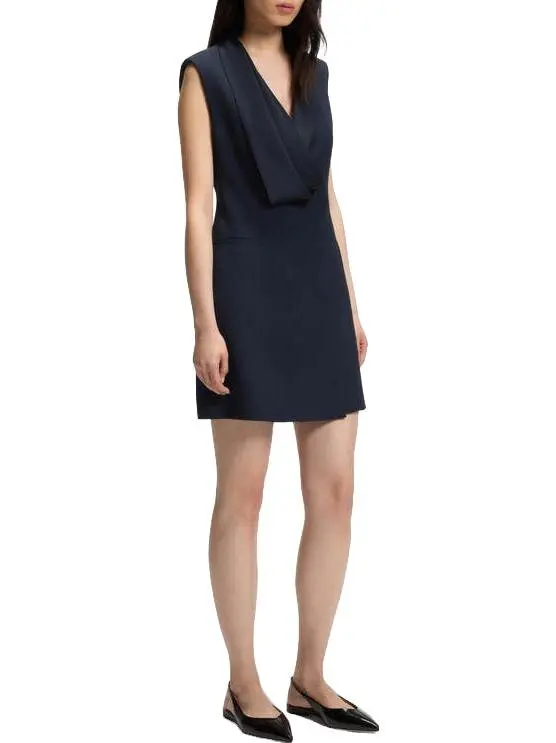 BOSS Danjanal Sleeveless Tuxedo Minidress - Sky Captain
