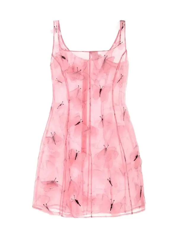 Blumarine Silk Mini Dress - Pink