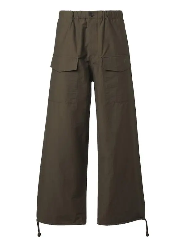 JW Anderson Cotton-blend Wide-leg Pants - Green