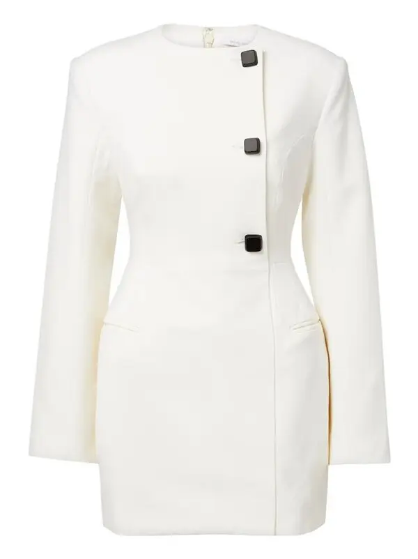 Rachel Gilbert Finley Wool-blend Minidress - White